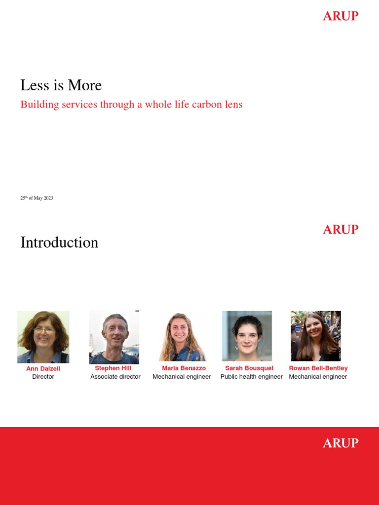 Less Is More Building Services Through A Whole Life Carbon Lens 25.05 ...