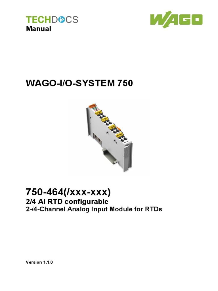 Wago 075 464-0en | PDF | Waste Management | Programmable Logic Controller