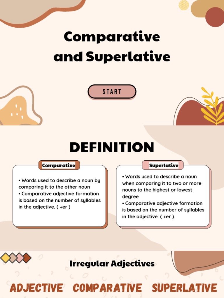 Understanding Comparatives and Superlatives | PDF