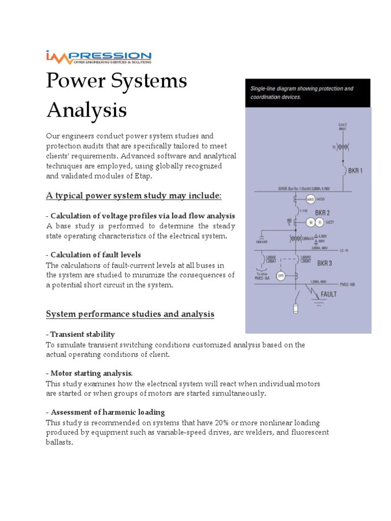 Impression Power System Studies | PDF