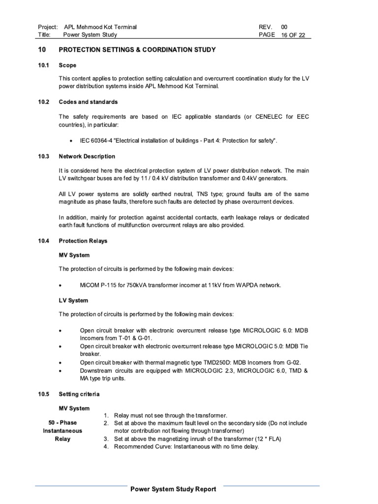 APL Mehmoodkot Project PDC Report | PDF