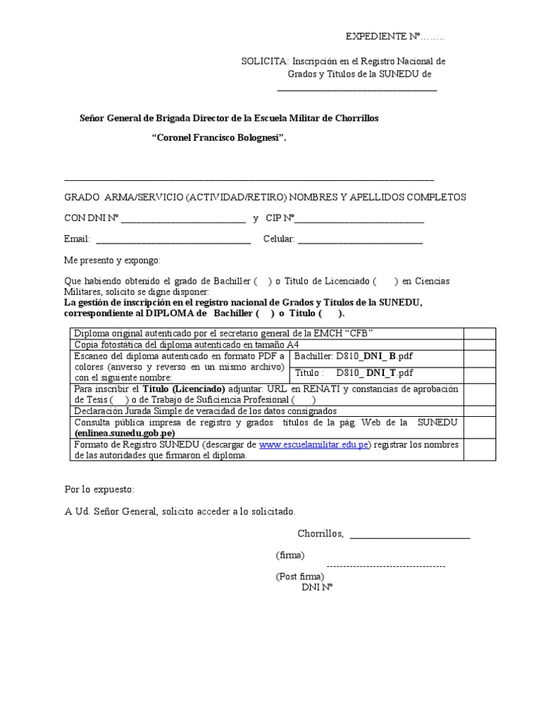 2 Solicitud Sunedu | PDF 2 Solicitud Sunedu | PDF
