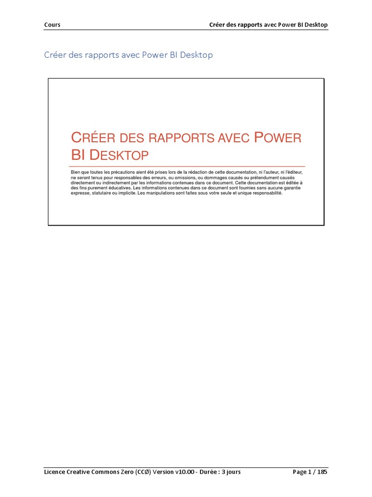 Power Bi 10 Cours | PDF | Microsoft Excel | Microsoft