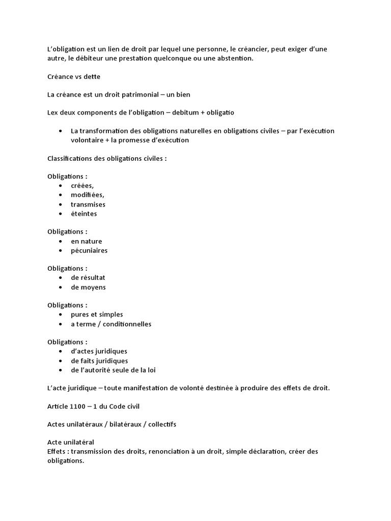 College - Obligations | PDF | Droit des obligations | Justice