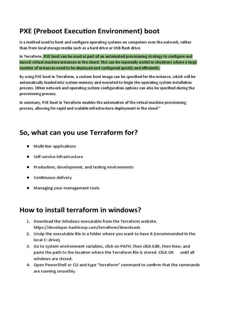 Notes Terraform Pdf Cloud Computing Variable Computer Science