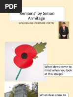 Analysis of "Remains" by Simon Armitage | PDF