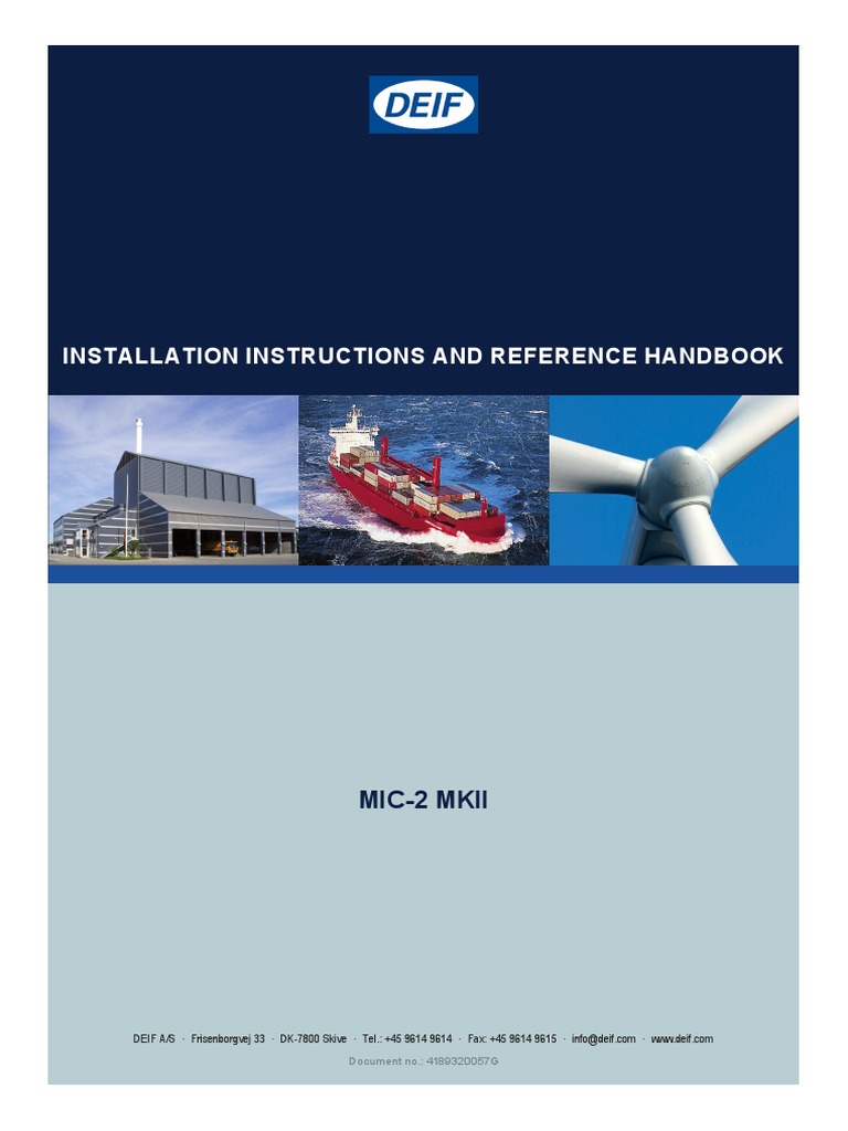 Mic 2 Mkii Installation Instructions and Reference Handbook 4189320057 Uk | PDF | Power Supply ...