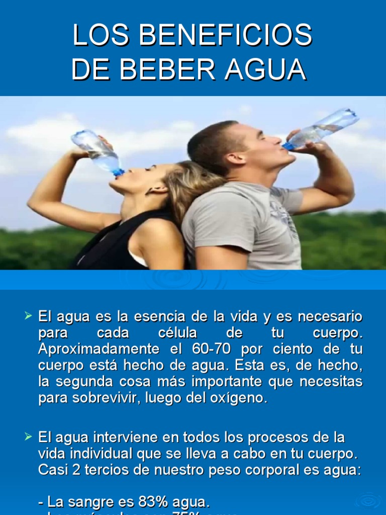 Beneficios de Beber Agua para Niños | PDF | Agua | Deshidración