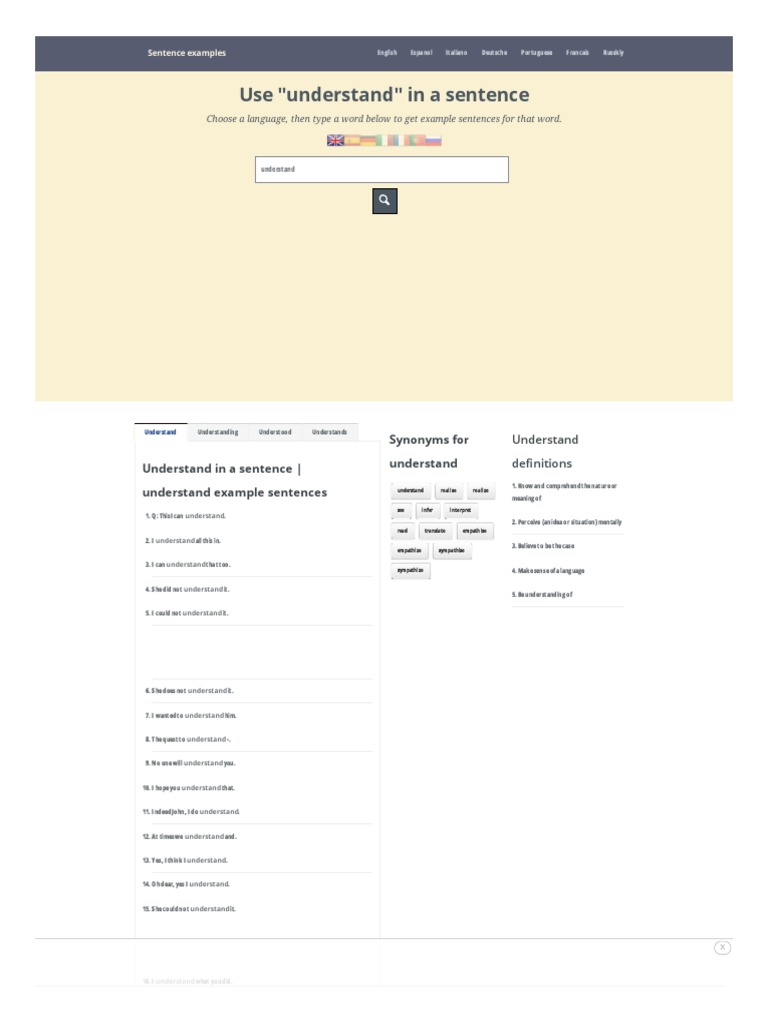 Understanding: Definitions and Examples | PDF | Reason