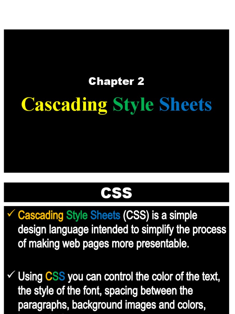 WT Chap 2 CSS | PDF | Html Element | Html WT Chap 2 CSS | PDF | Html Element | Html