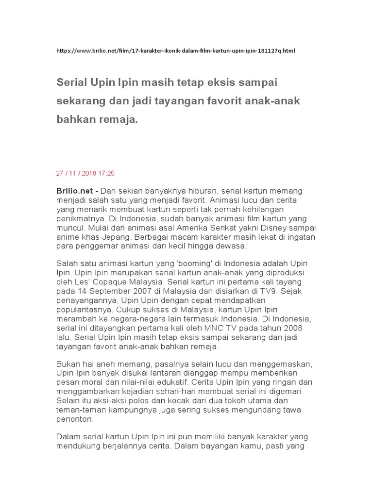 Upin & Inpin 2 | PDF