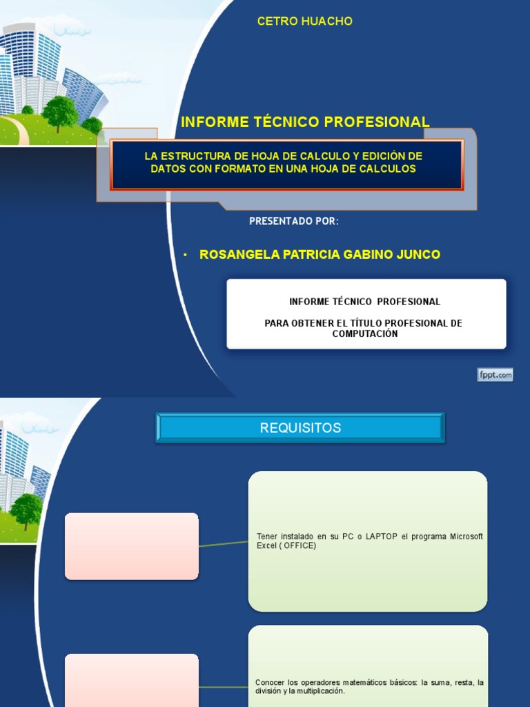 La Estructura de Hoja de Calculo | PDF