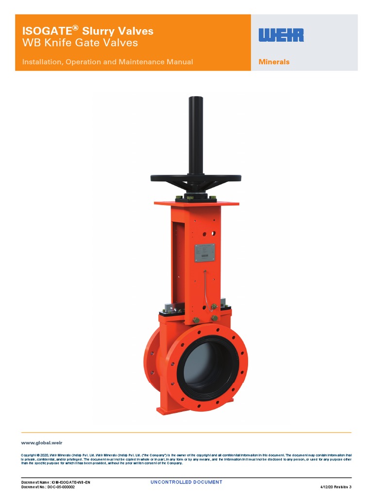 IOM - IsoGate WB Series-REV02 | PDF