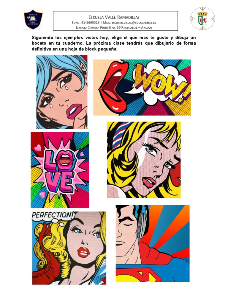 Actividad Artes 8 Pop Art | PDF