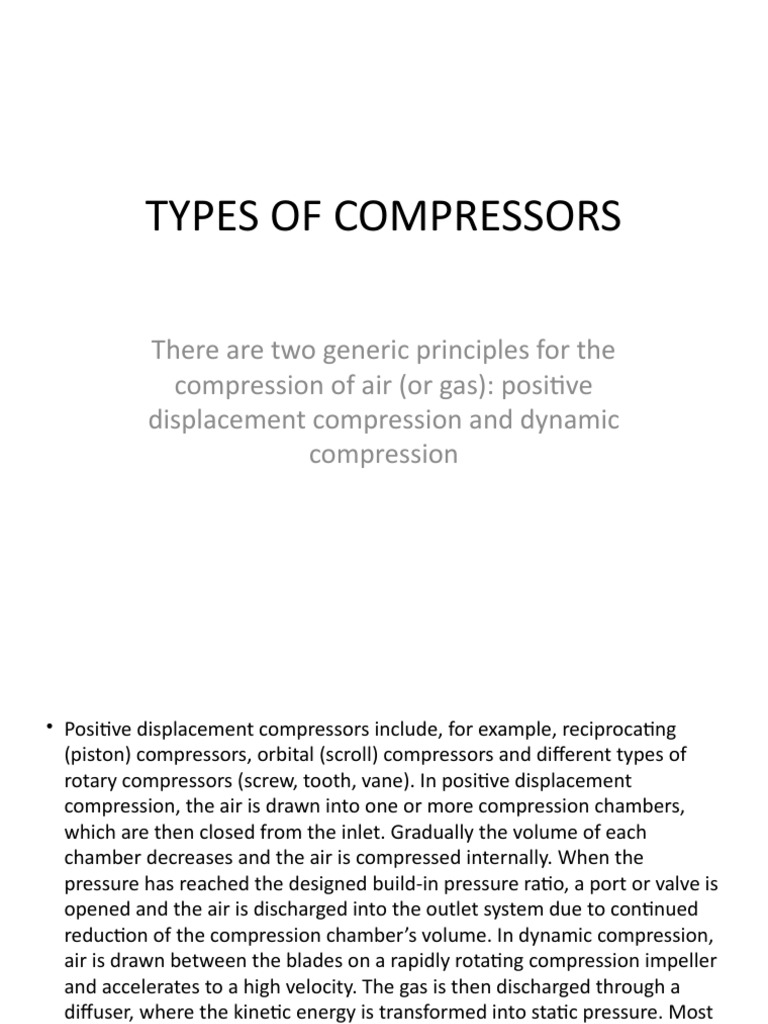 Compressors Ppt Et Download Free Pdf Pump Turbomachinery