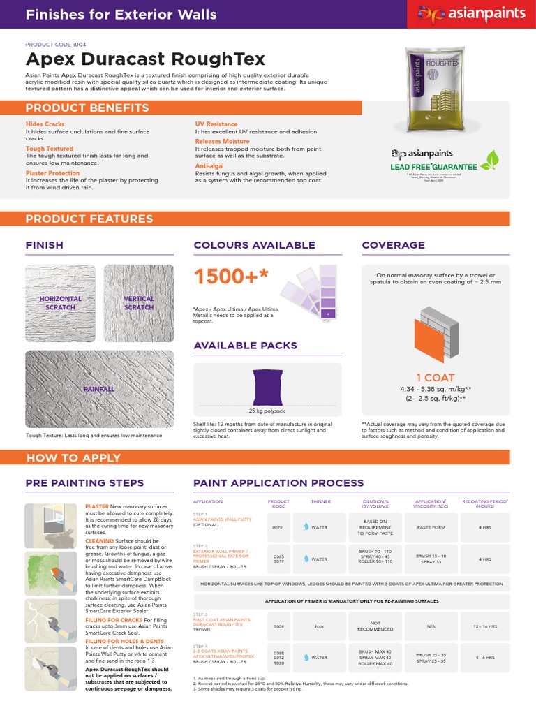 Apex Duracast RoughTex New | PDF