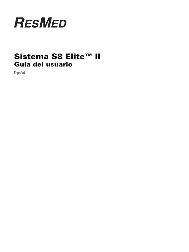 s8-Elite-II User-Guide Row Spa | PDF | Oxígeno | Respiración
