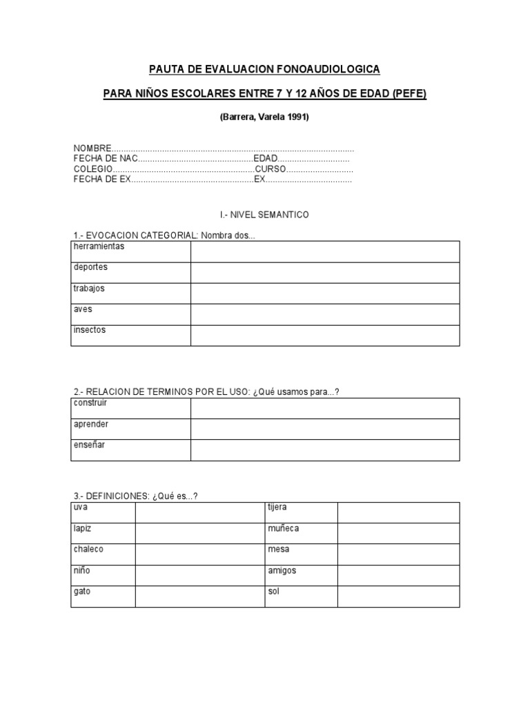 Manual Pefe Edad Escolar 7 a 12 Anos | PDF