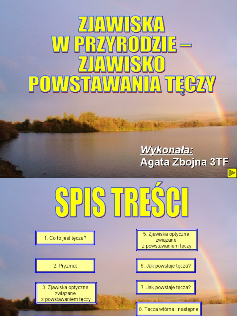 Jak Powstaje Tecza Agata Zbojna 3tf | PDF