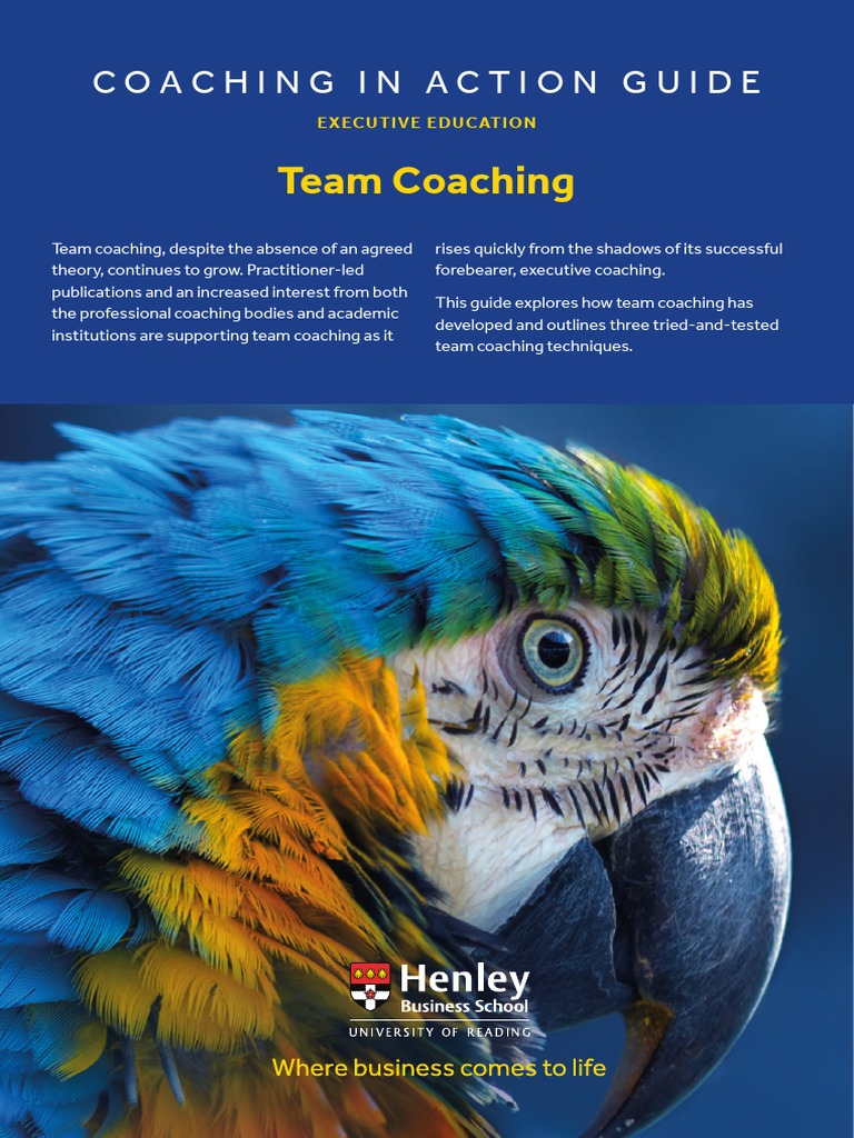 Coaching in Action Guide Team Coaching | PDF | Identity (Social Science ...