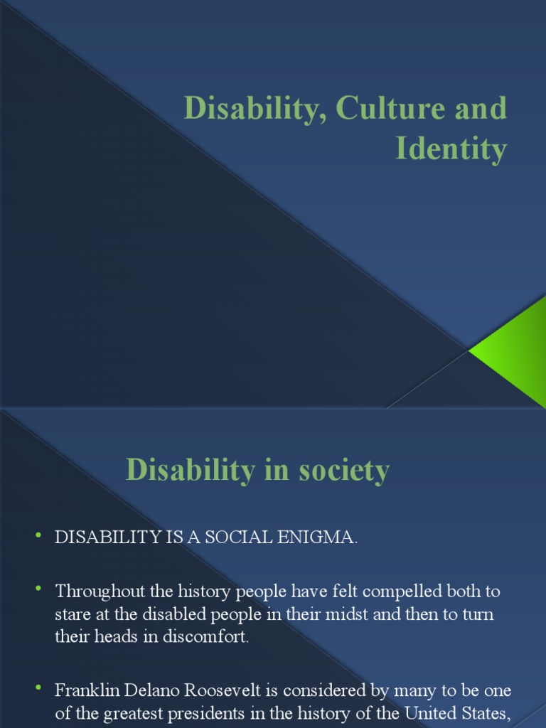 Disability, Culture and Identity | PDF | Disability | Autism Spectrum