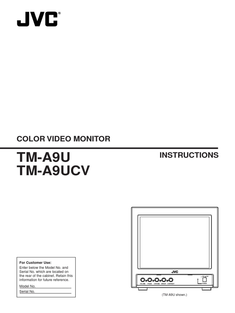 Tm-A9u A9ucv | PDF | Vacuum Tube | Computer Monitor