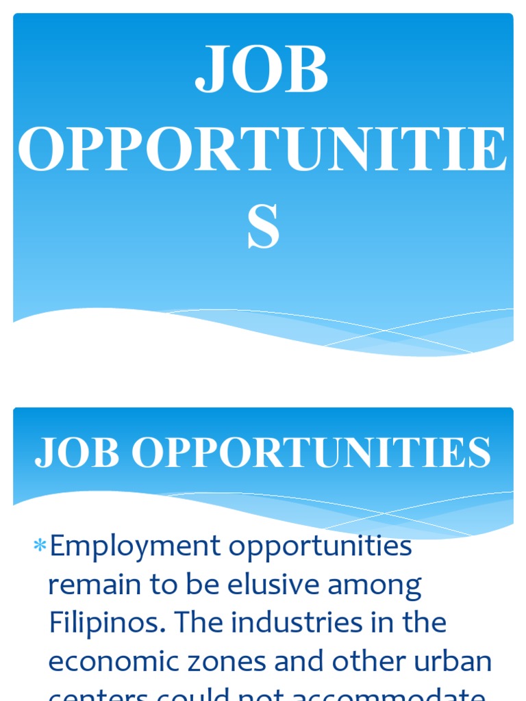 Entrep 4 Job Opportunities | PDF