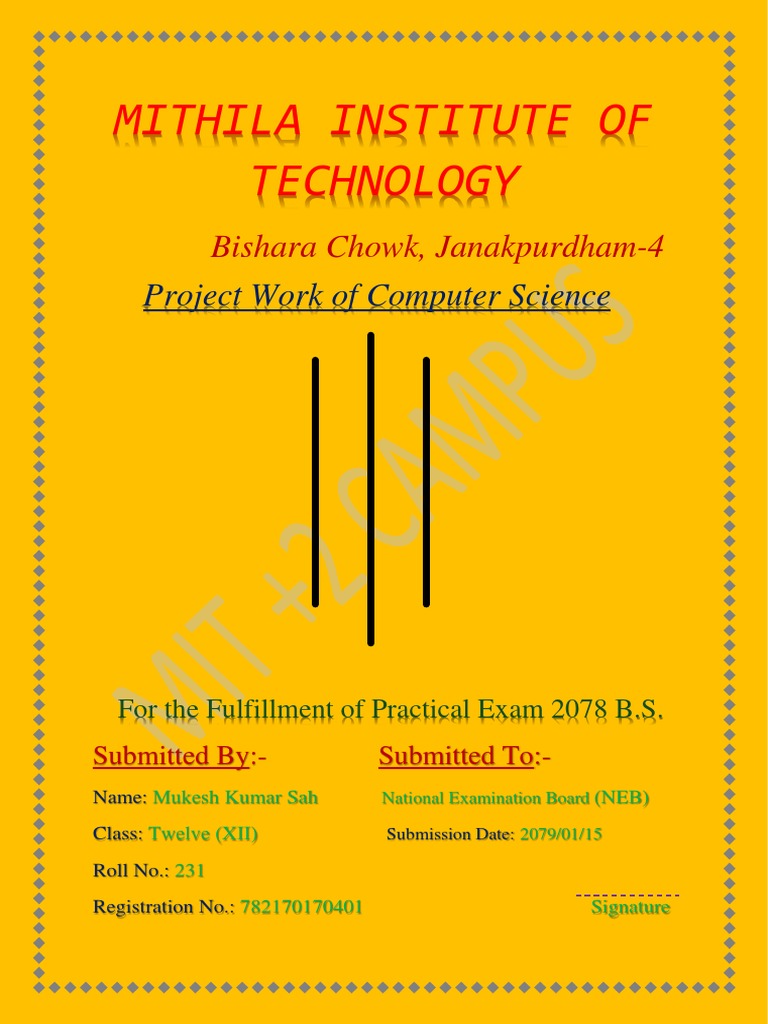 Computer Project Pdf Control Flow Java Script