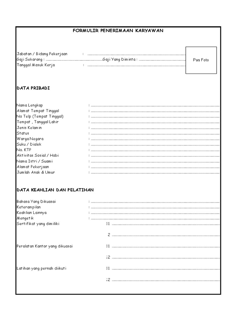 Form Interview | PDF