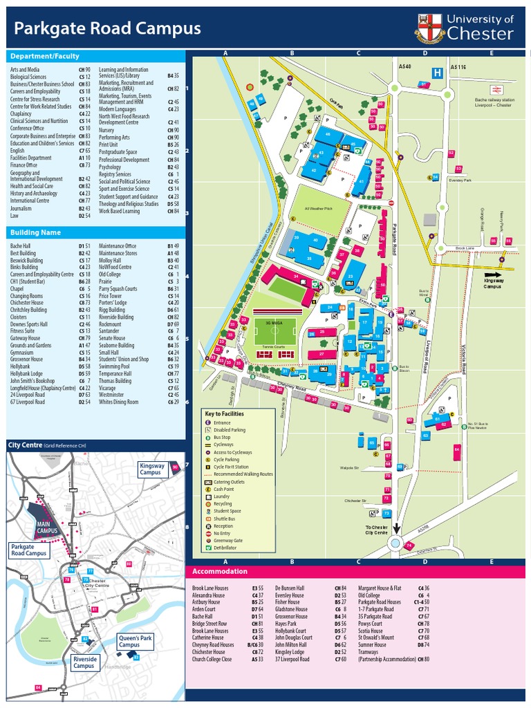 Chester Campus Map With Key | PDF | Science