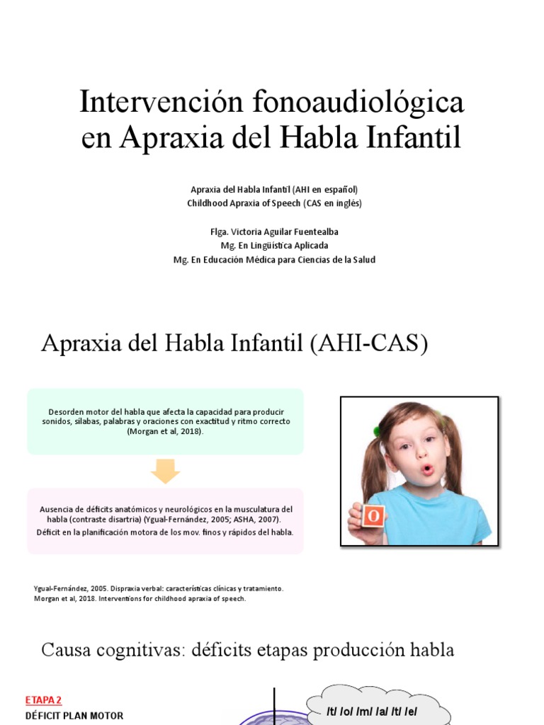 Clase Apraxia Del Habla Infantil 2022 | PDF | Fonología | Fonema