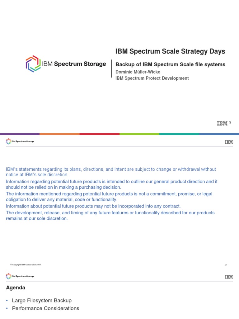 21 - SSUG17DE - Dominic Mueller-Wicke - Backup of Spectrum Scale Using Spectrum Archive ...