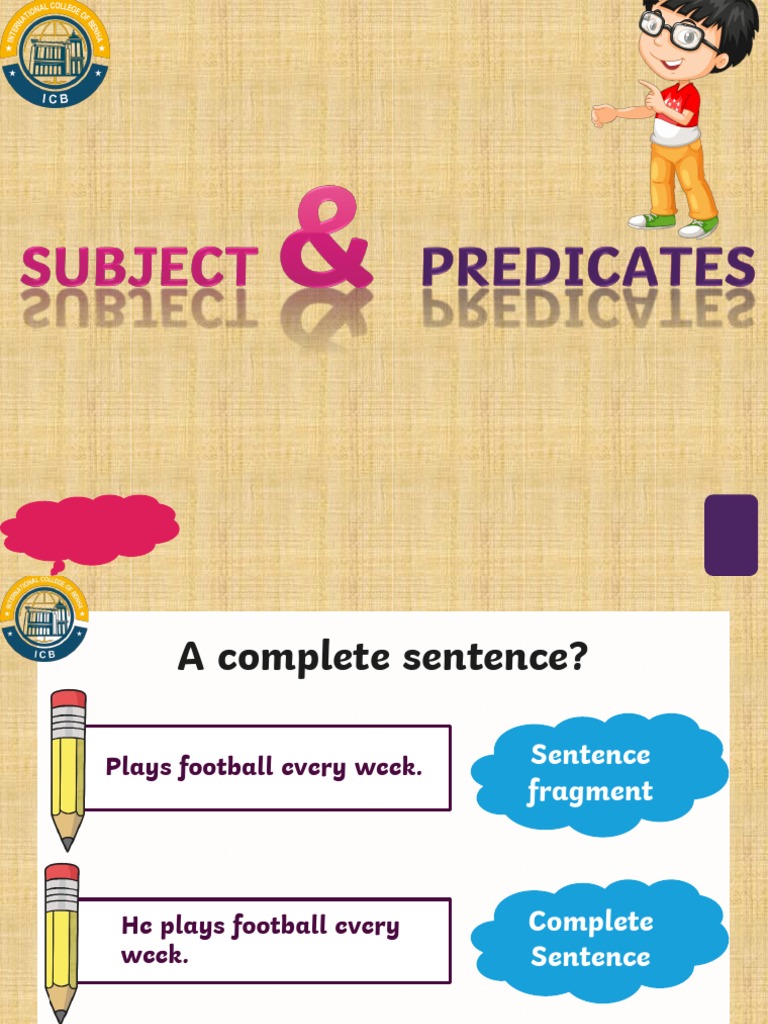 Subjects and Predicates | Download Free PDF | Subject (Grammar) | Verb