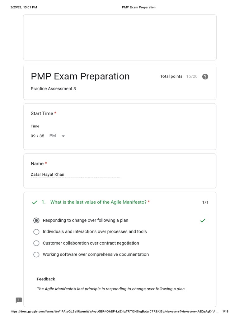PMP Exam Preparation | PDF | Scrum (Software Development) | Agile Software Development