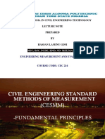 Cesmm 3 | PDF | Civil Engineering | Measurement