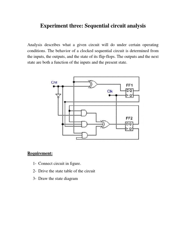 DSD Lab Sheet - Experiment Four Sequetial CCT Analysis | PDF