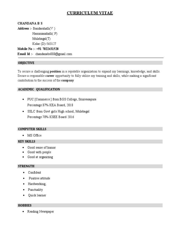 chandana_resume1 | PDF