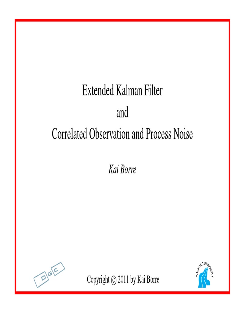 Lec 7 | PDF | Kalman Filter | Statistics Lec 7 | PDF | Kalman Filter | Statistics