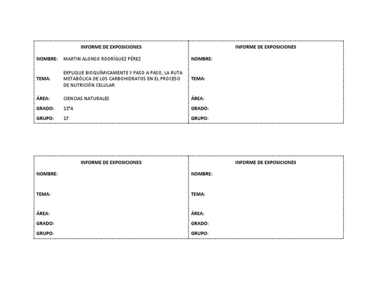 4. Rótulo Para Informe de Exposiciones | PDF