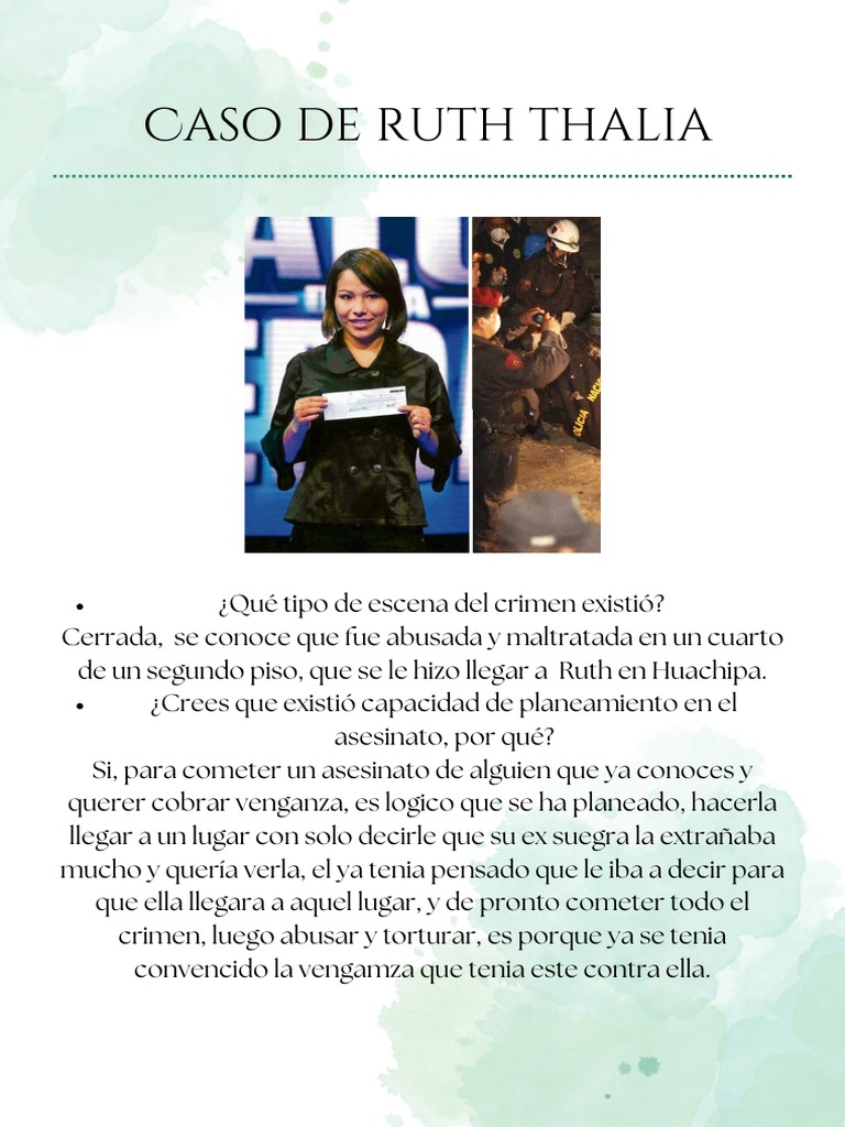 Caso de Ruth Thalia | PDF