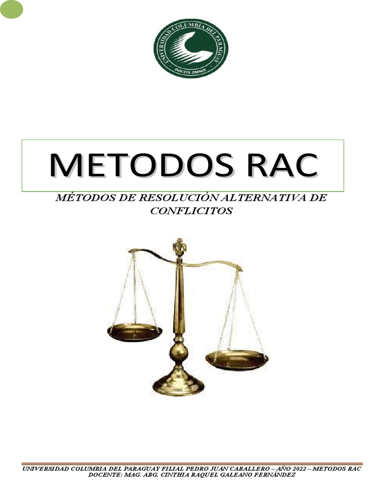 Material de Rac | PDF | Mediación | Conflicto (proceso)