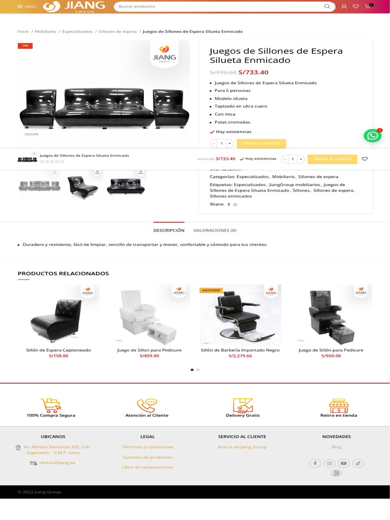 Juegos de Sillones de Espera Silueta Enmicado - Jiang Group | PDF | Marketing | Procesos de negocio