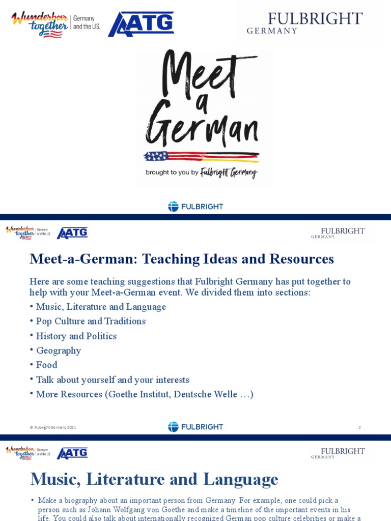 Teaching Resources for Meet-a-German | PDF | Germany | World Politics