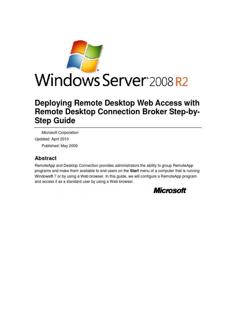02 Deploying Remote Desktop Web Access With Remote Desktop Connection ...