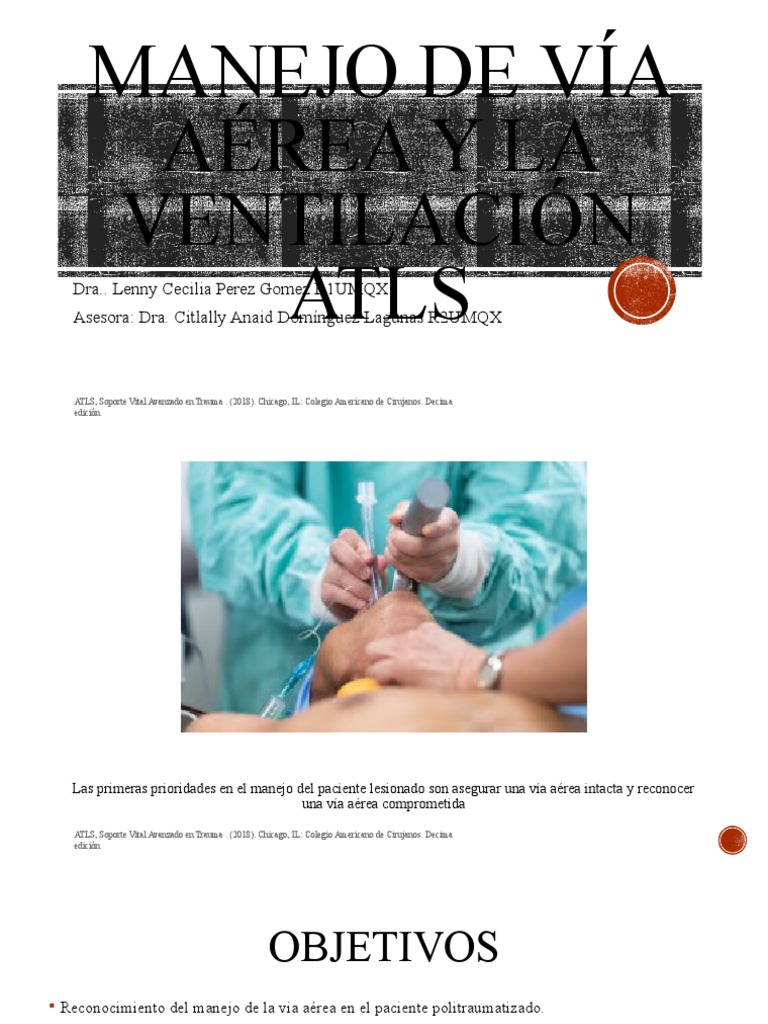 Manejo de Vía Aérea en Trauma ATLS | PDF