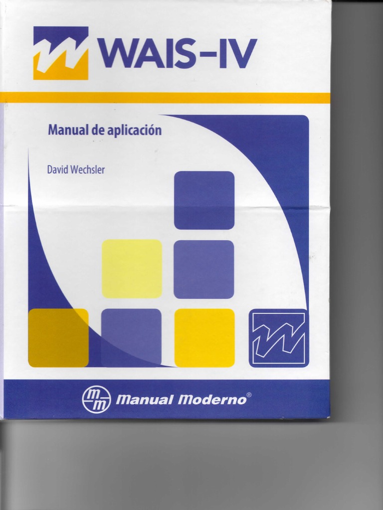 WAIS-IV Manual de Aplicación | PDF