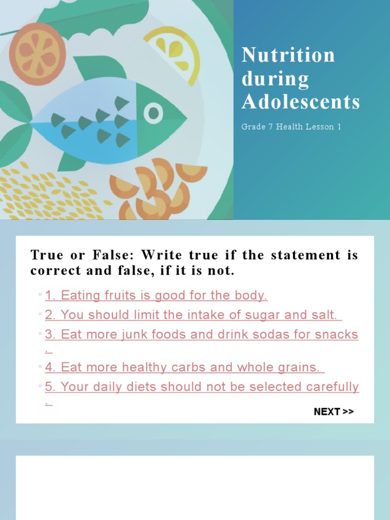 Nutrition During Adolescents Pdf Foods Carbohydrates