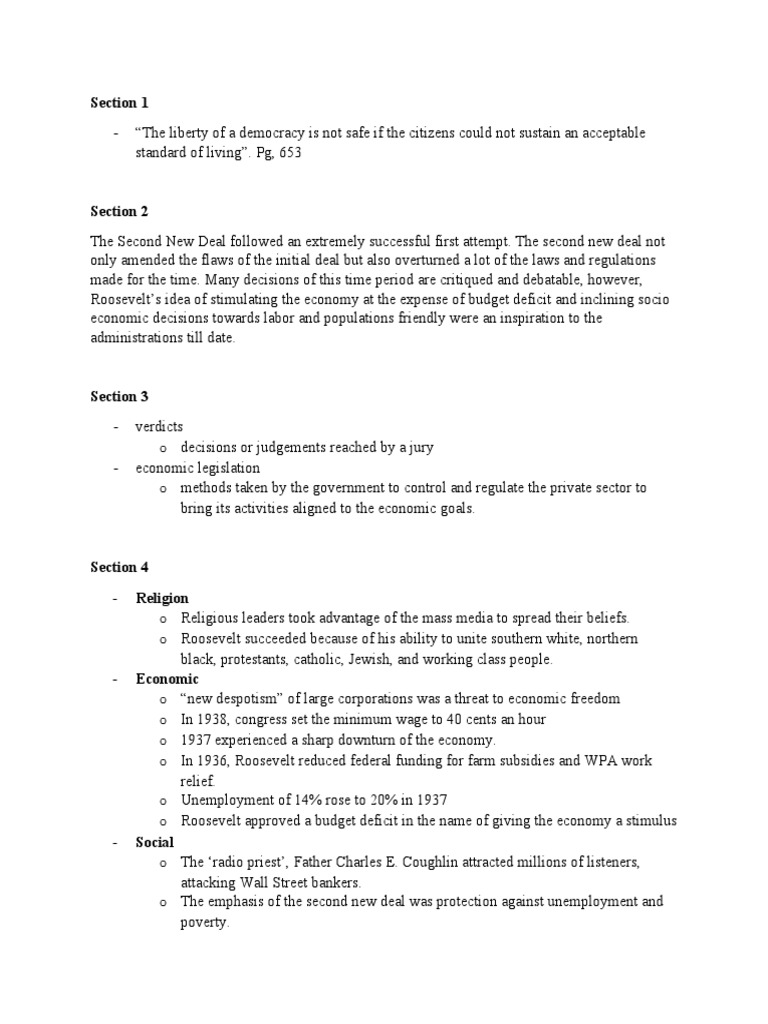 Double One Pager New Deal | PDF