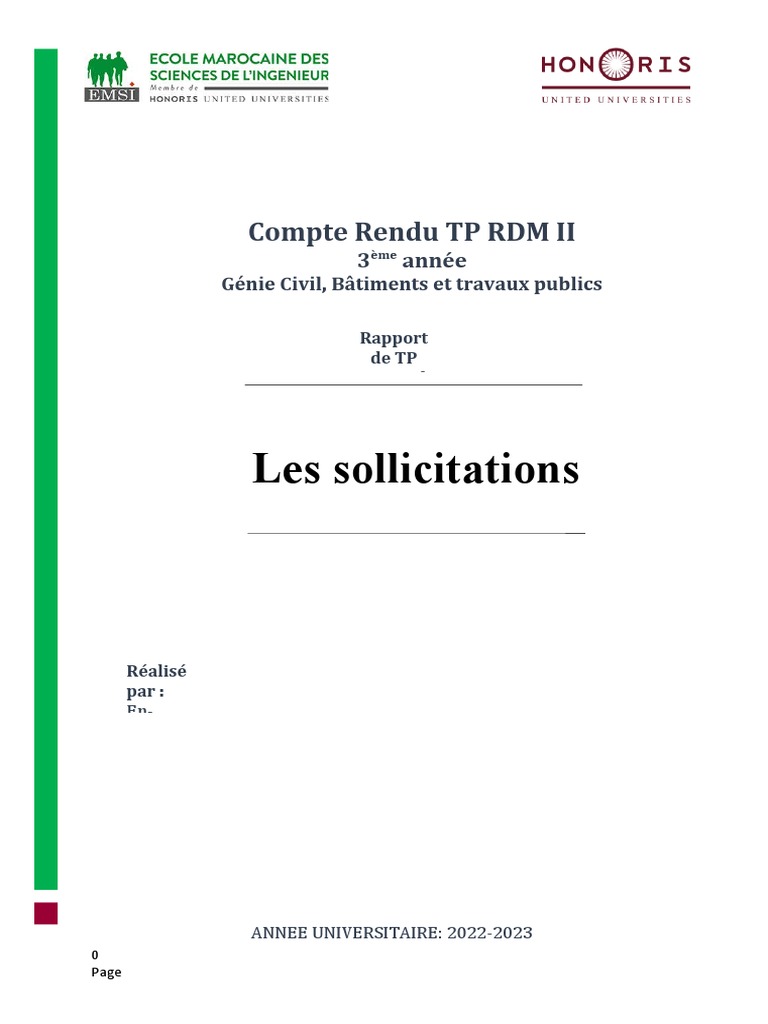 Rapport TP Robot en RDM II | PDF | Building information modeling ...