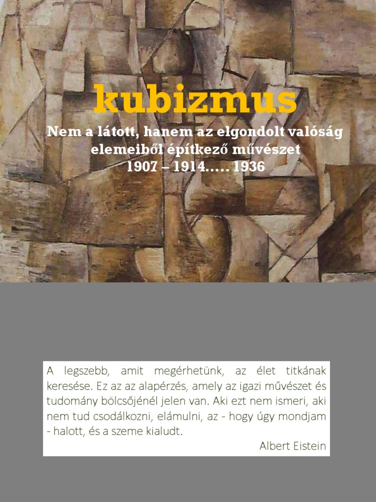 XX - Sz. Kubizmus - Új | PDF